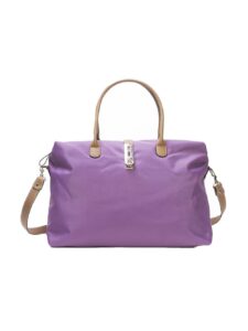 tosca women's nylon oversized travel tote bag - light purple