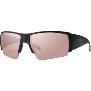 smith captains choice chromapop+ polarized sunglasses, matte black, polarchromic ignitor lens