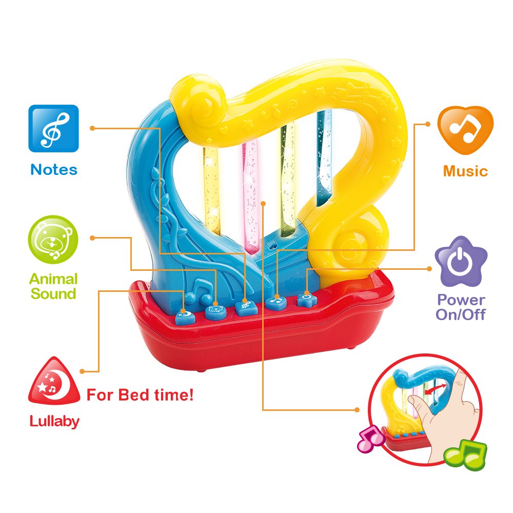 Portable First Harp Musical Instrument - Educational Toy for Children Learning and Entertainment