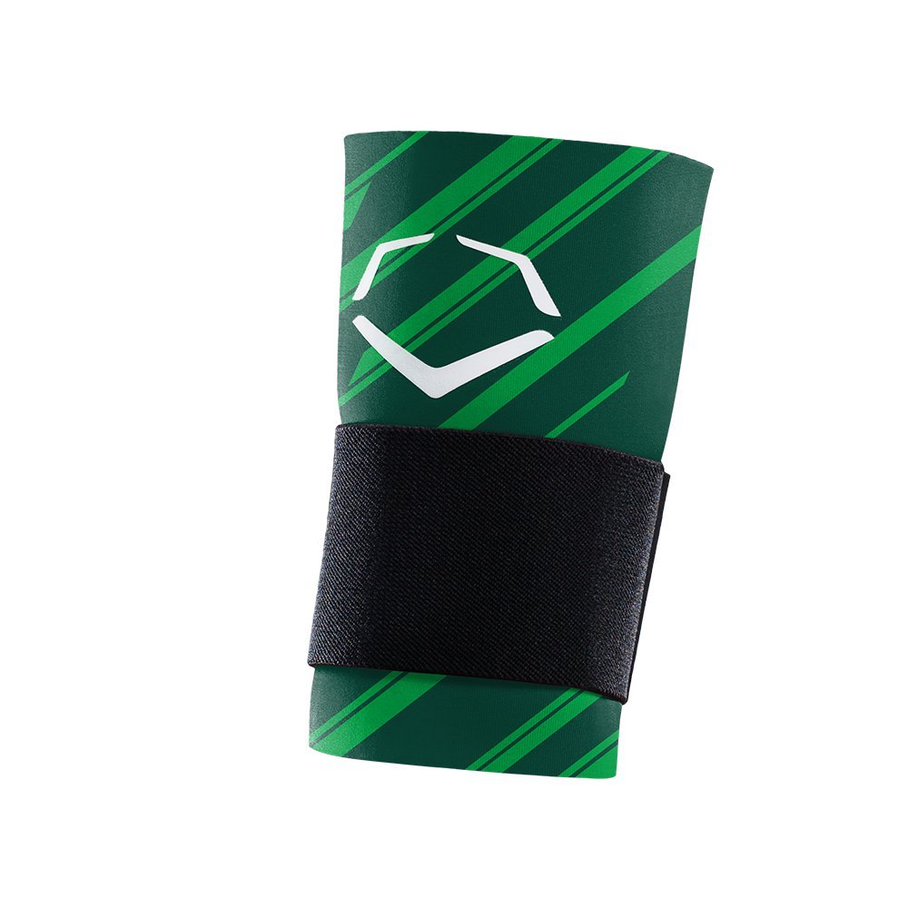 EvoShield MLB Speed Stripe Wrist Guard with Strap, Green, Large