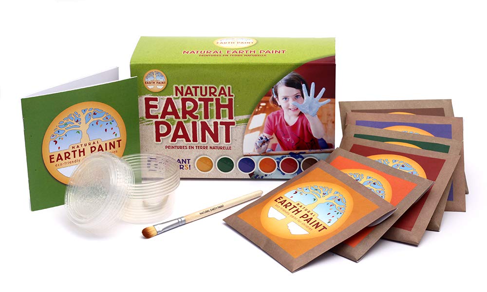 The Natural Earth Paint Kit | Non- Toxic | Made for Kids | Vegan | 6 Bright Colors | All Ages