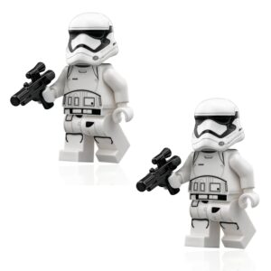 lego star wars the force awakens minifigure - pack of 2 first order stormtrooper with blaster guns