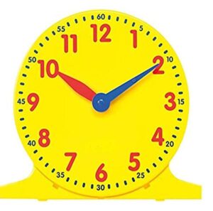 didax educational resources 12-inch classroom demonstration clock, multi-colored