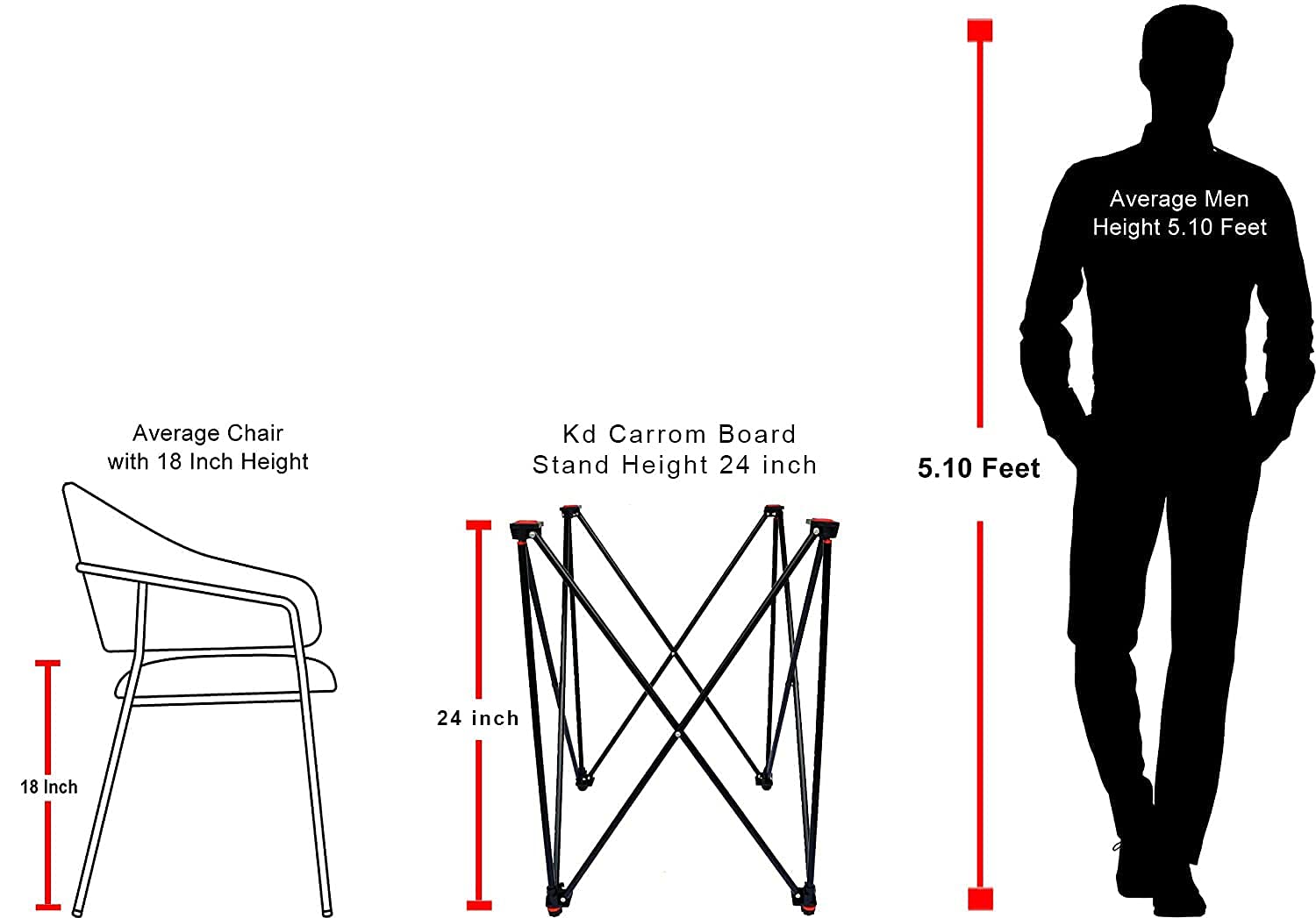 Professional Carrom Board Stand