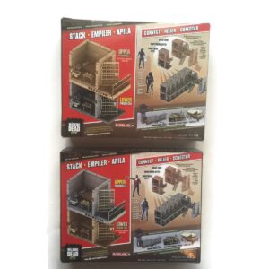 McFarlane Toys Construction Bundle - The Walking Dead TV (1) Upper and (1) Lower Prison Cell Sets