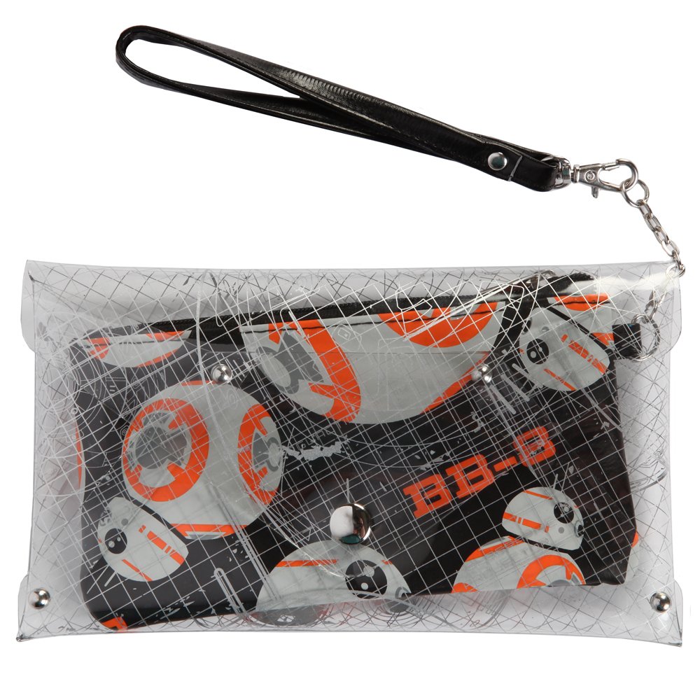 Star Wars 7 BB8 Clear Envelope with Wristlet