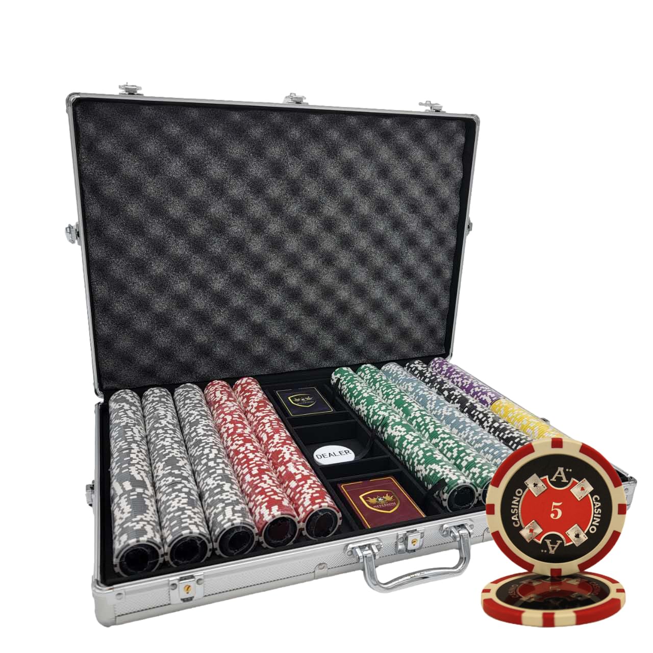 MRC 1000 pcs Ace Casino Poker Chips Set with Aluminum Case Custom Build