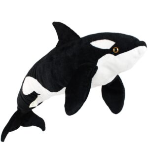 tigerhart octavius the orca blackfish - 28 inch stuffed animal plush