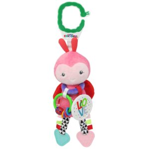 eric carle the very hungry caterpillar on the go developmental plush ladybug, 14"