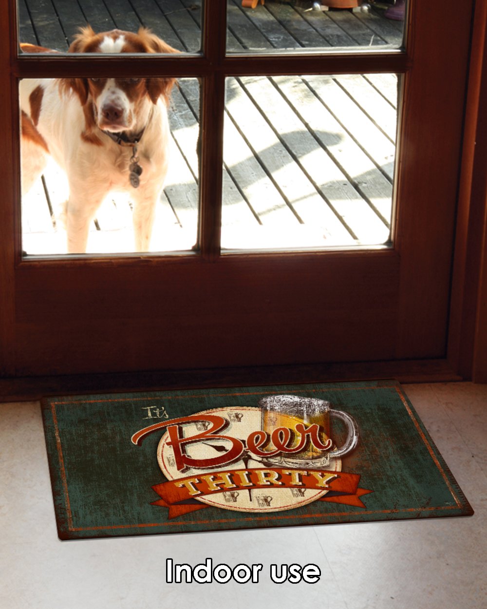 Toland Home Garden 800208 It's Beer Thirty Man Cave Door Mat 18x30 Inch Drink Outdoor Doormat for Entryway Indoor Entrance