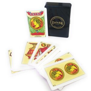 Spanish Playing Cards, Barajas Espanolas, Red Color, Color rojo Faisan