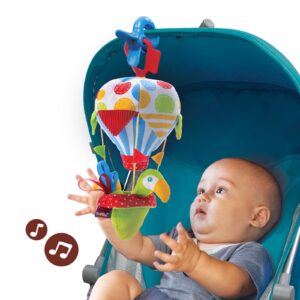 Yookidoo Stroller Activity Toy - Musical Early Development Toy - Motion Activated Sound Effects with Clip On Attachment