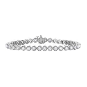 vir jewels 4 cttw igi certified si2-i1 clarity diamond bracelet 14k white gold j-k 7 inch