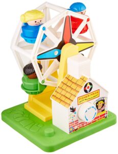 basic fun fisher-price musical ferris wheel toy