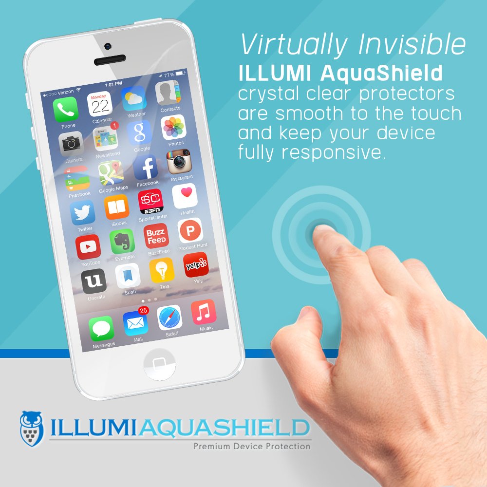 ILLUMI AquaShield Front + Back Protector Compatible with Nintendo 3DS (2015,Standard Version)(2-Pack) HD Clear Screen Protector No-Bubble TPU Film