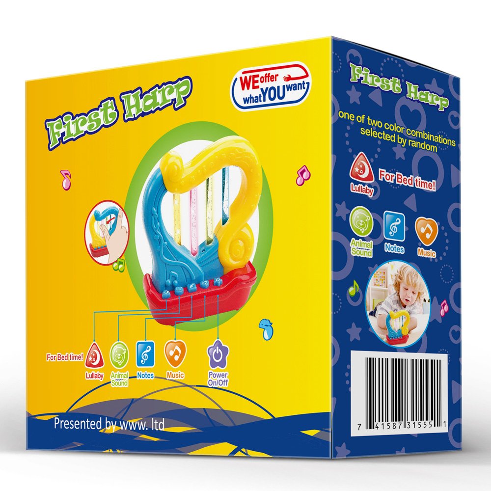 Portable First Harp Musical Instrument - Educational Toy for Children Learning and Entertainment