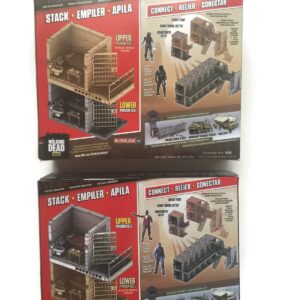 McFarlane Toys Construction Bundle - The Walking Dead TV (1) Upper and (1) Lower Prison Cell Sets