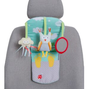 Taf Toys Play & Kick Car Seat Toy | Baby’s Activity & Entertaining Center. Keep Baby Calm While Driving. Important - Suitable ONLY for Cars with Adjustable HEADREST with Metal Poles