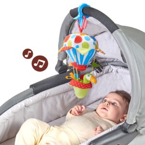 Yookidoo Stroller Activity Toy - Musical Early Development Toy - Motion Activated Sound Effects with Clip On Attachment