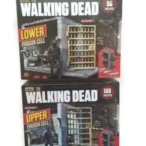 McFarlane Toys Construction Bundle - The Walking Dead TV (1) Upper and (1) Lower Prison Cell Sets