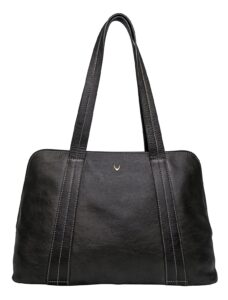 hidesign cerys leather multi-compartment tote, black