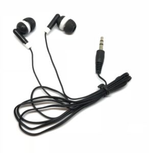 tfd supplies wholesale bulk earbuds headphones 50 pack for iphone, android, mp3 player - black