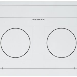 Didax Educational Resources, 10-Board Set Write-On/Wipe-Off Fraction Mats, White, Black