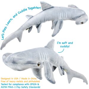 TigerHart MC The Hammerhead Shark - 31 Inch Stuffed Animal Plush