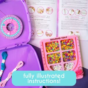 Just My Style My Very Own Jewelry Studio, Personalized Bracelet Making Kit With 1700+ Beads, Bead Kit Great for On-The-Go, Travel DIY Custom Accessories for Ages 6, 7, 8, 9