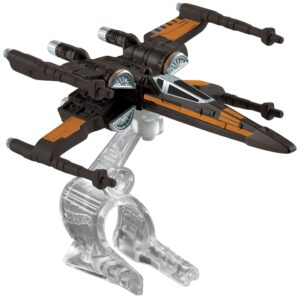 hot wheels star wars: the force awakens hero open wing orange starfighter starship vehicle