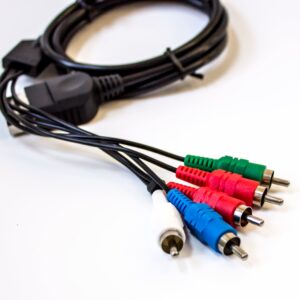 Old Skool Silver-Plated HDTV High-Definition HD TV Component Cable for Xbox