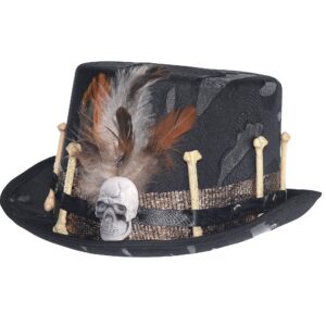 witch doctor hat costume accessory - one size, multicolor - 1 pc.