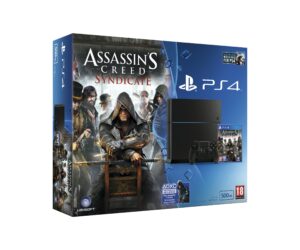 sony playstation 4 500gb with assassins creed syndicate and watchdogs