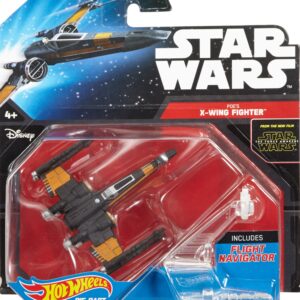 Hot Wheels Star Wars Starship Poe Dameron's X-Wing Fighter (Closed Wing Orange)