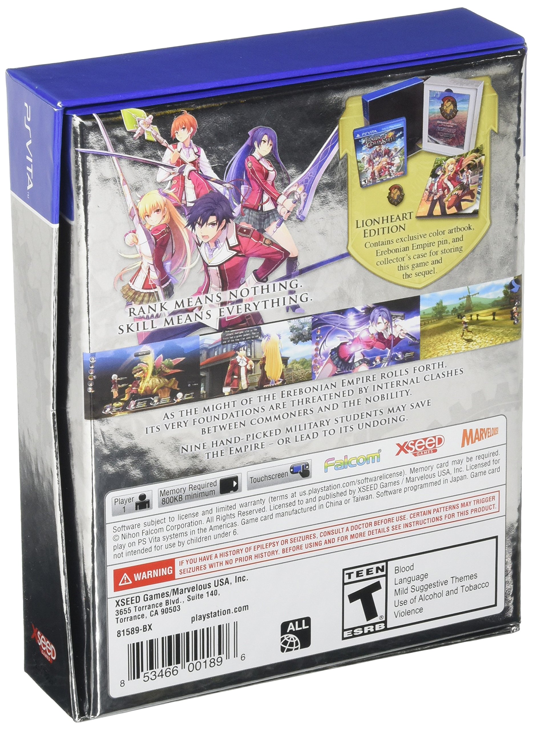 The Legend of Heroes: Trails of Cold Steel - Lionheart Edition - PlayStation Vita