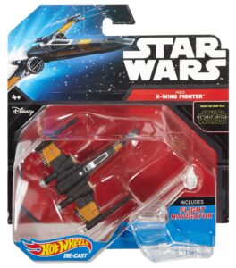 hot wheels star wars starship poe dameron's x-wing fighter (closed wing orange)