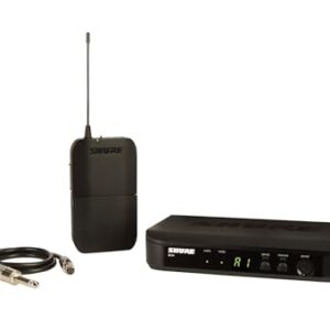 Shure BLX14 UHF Wireless System for Guitar and Bass with 1/4 Jack - 14-Hour Battery Life, 300 ft Range, UHF | Includes 1/4" Jack Instrument Cable & Single Channel Receiver | H10 Band (BLX14-H10)