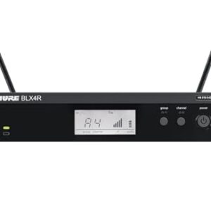 Shure BLX14R/SM35 Wireless Microphone System - 14-Hour Battery Life, 300 ft Range, UHF | SM35 Headset Mic, Single Channel Rack Mount Receiver | H9 Band (BLX14R/SM35-H9)