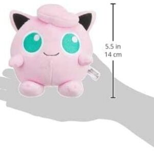 Sanei Pokemon All Star Series Jigglypuff Stuffed Plush, 5", Pink (PP02)