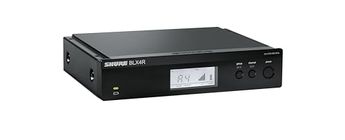 Shure BLX14R/SM35 Wireless Microphone System - 14-Hour Battery Life, 300 ft Range, UHF | SM35 Headset Mic, Single Channel Rack Mount Receiver | H9 Band (BLX14R/SM35-H9)