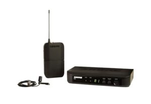 shure blx14/cvl wireless microphone system - 14-hour battery life, 300 ft range, uhf | includes cvl lavalier mic, bodypack transmitter, single channel receiver | h9 band (blx14/cvl-h9)