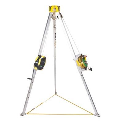 MSA 10153101 Confined Space Entry Kit Includes 8' Workman Tripod, 50' Lynx Rescuer, 65' Winch, Mounting Bracket, Pulley and 1" Carabineer, ANSI