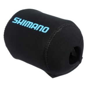 shimano neoprene reel cover, medium, black