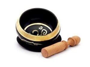 3.75" tibetan om yoga meditation peace singing bowl