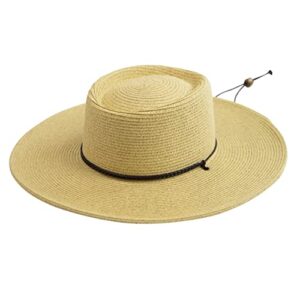 san diego hat company women's 4-inch brim ultrabriad sun hat with adjustable chin cord, natural, one size