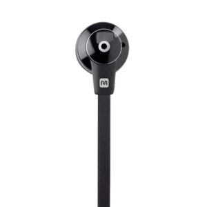 Monoprice Hi-Fi Reflective Sound Technology Earbuds Headphones - Black/Carbonite with in-Line Controller and Microphone