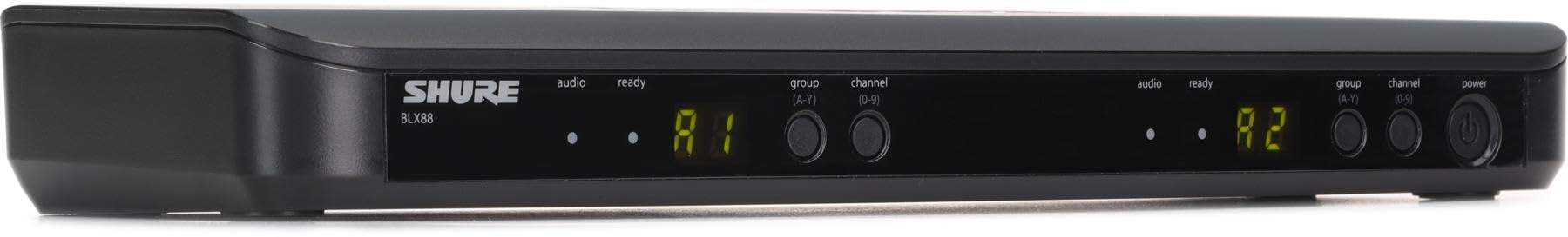 Shure BLX88 Dual Channel Receiver - for use with BLX Wireless Systems, Transmitters Sold Separately | H10 Band (BLX88=-H10)