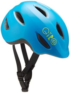 giro scamp helmet - kid's matte blue/lime x-small