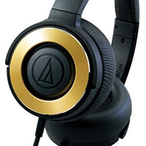 Audio Technica Solid BASS Portable Headphones Deep Bass Black Gold ATH-WS550 BGD