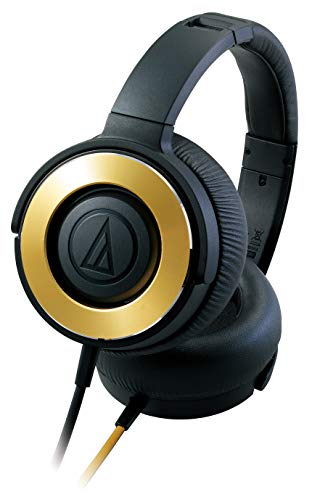 Audio Technica Solid BASS Portable Headphones Deep Bass Black Gold ATH-WS550 BGD